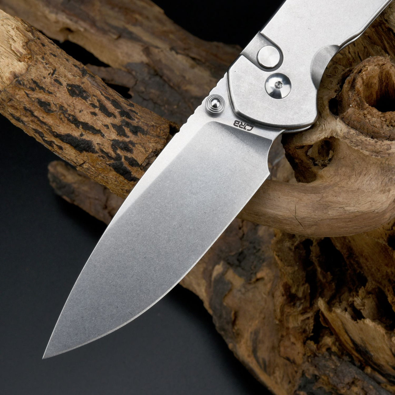 CJRB LARGE PYRITE J1925L AR-RPM9 POWDER STEEL BLADE STEEL HANDLE FOLDI