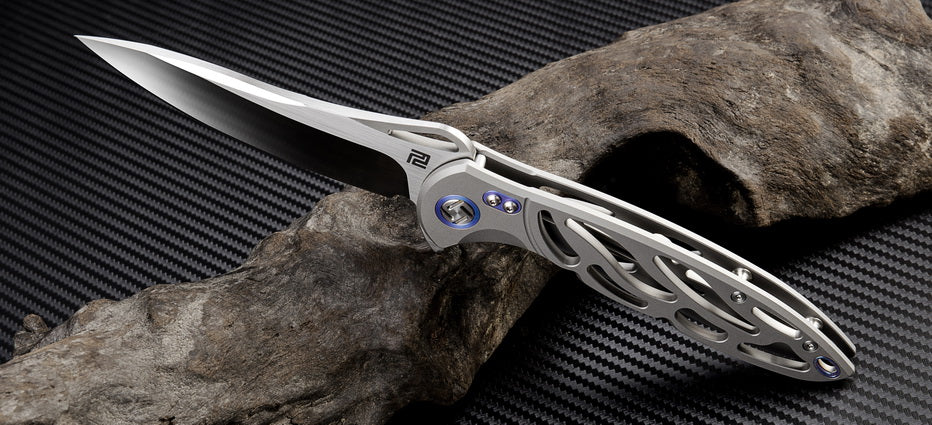 Artisan Cutlery Hoverwing ATZ-1801G - S35VN Blade, Titanium Handle
