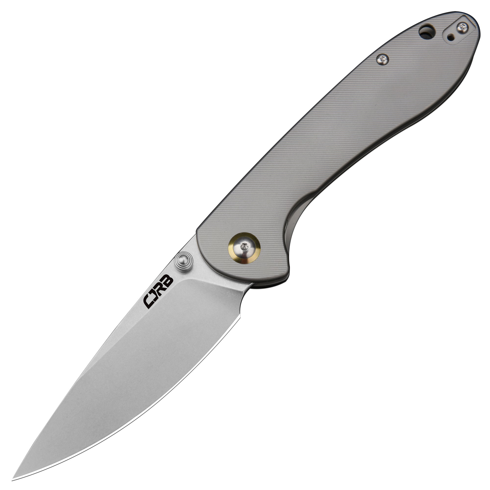 CJRB FELDSPAR J1912Ti-GY S35VN BLADE TITANIUM HANDLE FOLD...
